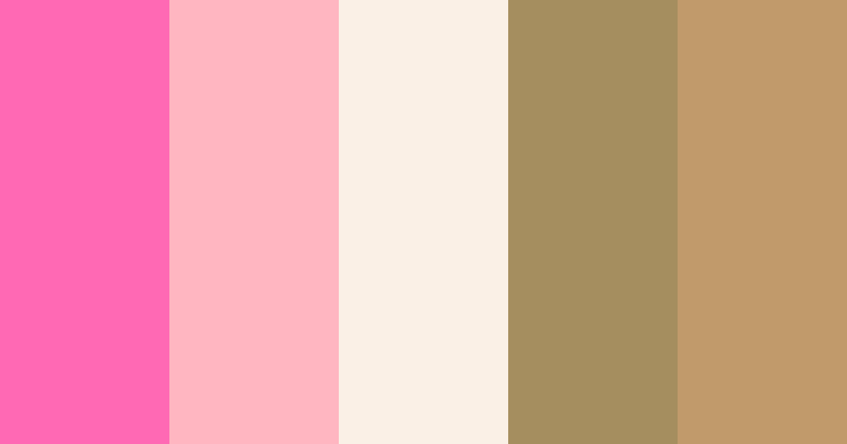 Pink Spring Cream Hazel Tan Midnight Aqua Color Palettes - ColorMagic