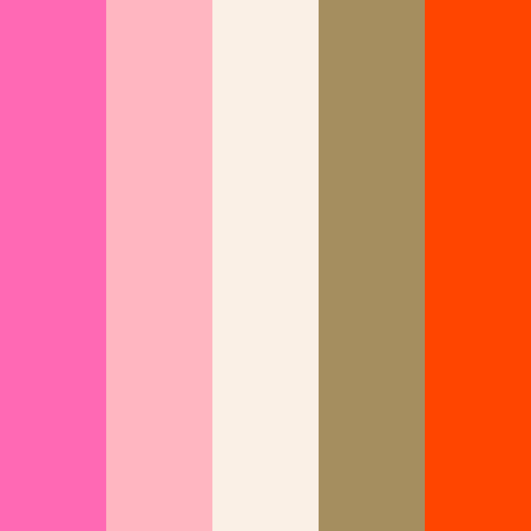 Pink Spring Cream Hazel Warm Midnight Tan Color Palettes - ColorMagic