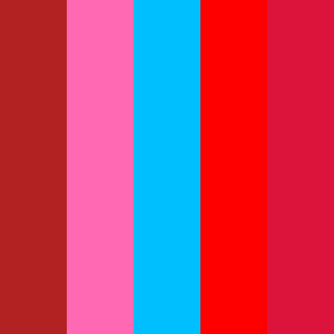 Red Aesthetic Summer Color Palettes - ColorMagic