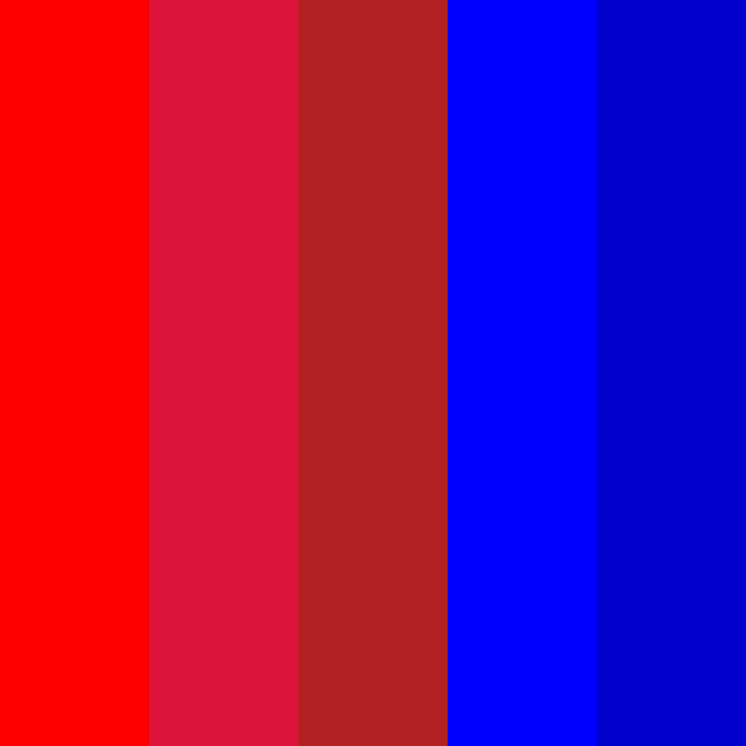 Red Blue Color Palettes - ColorMagic