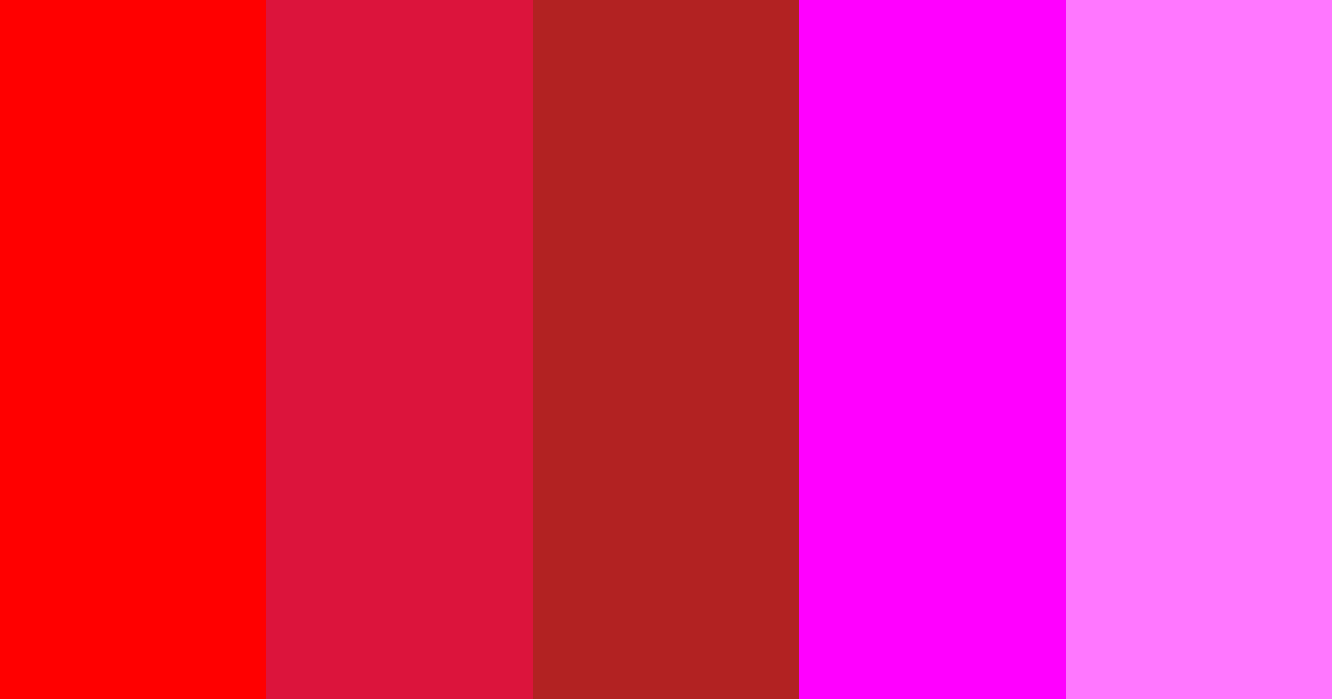 Red Magenta Color Palettes - ColorMagic