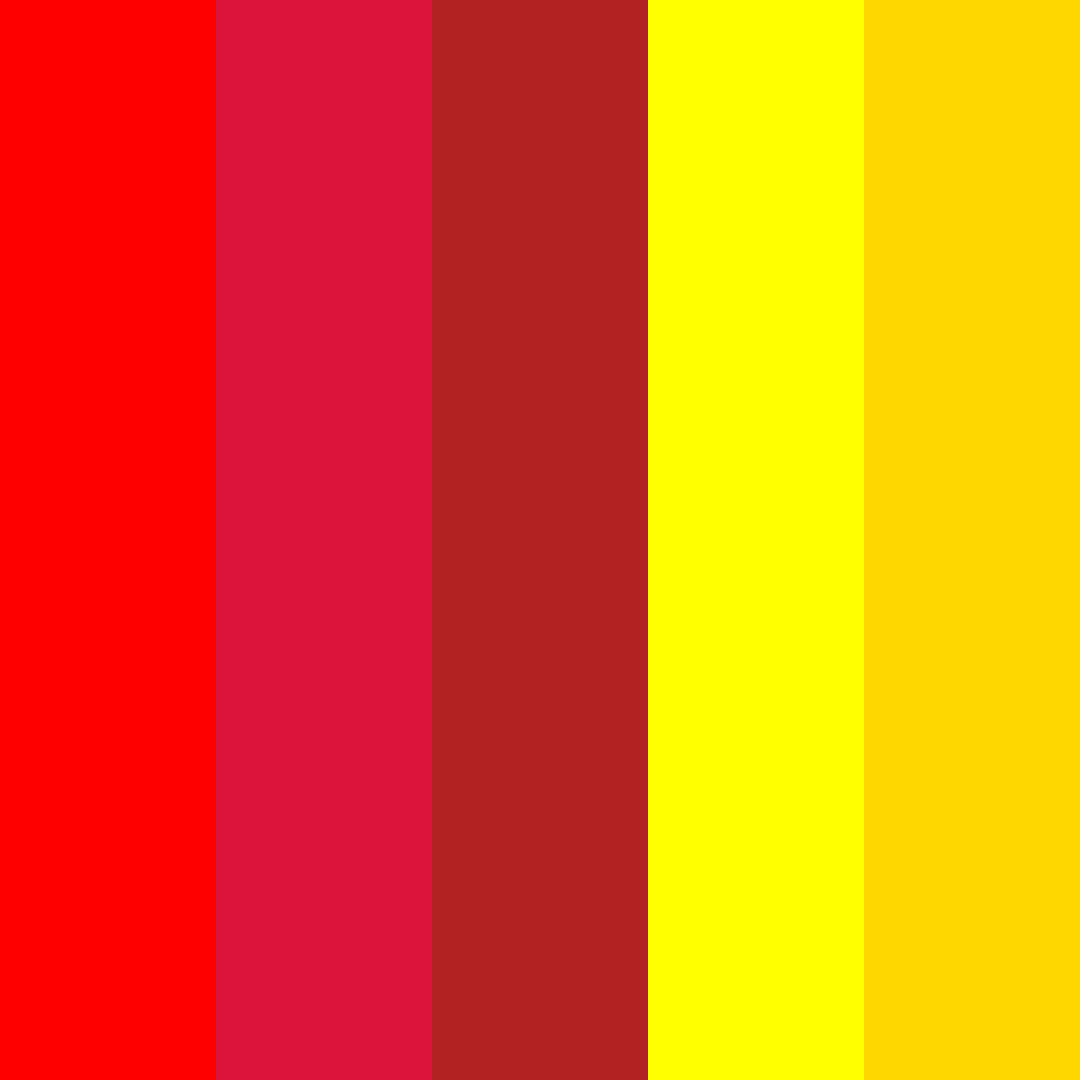 Red Yellow Color Palettes - ColorMagic