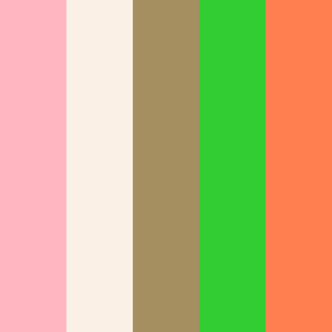 Spring Cream Hazel Forest Orange Vibrant Color Palettes - ColorMagic