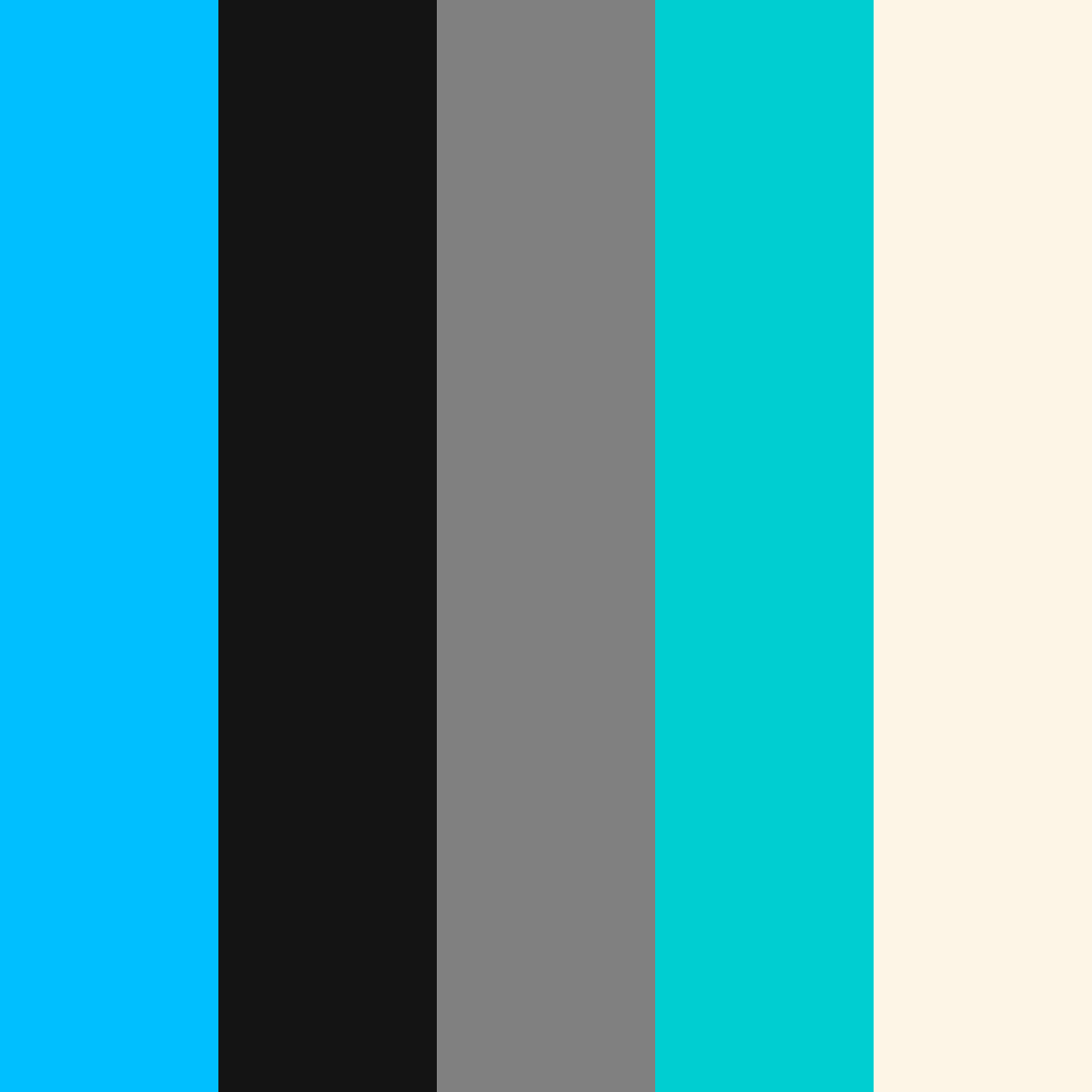 Summer Black Monochromatic Aqua Soft Hazel Color Palettes - ColorMagic
