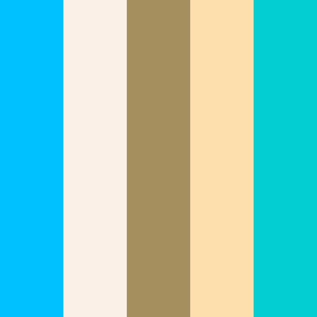 Summer Cream Hazel Peach Turquoise Pastel Color Palettes - ColorMagic