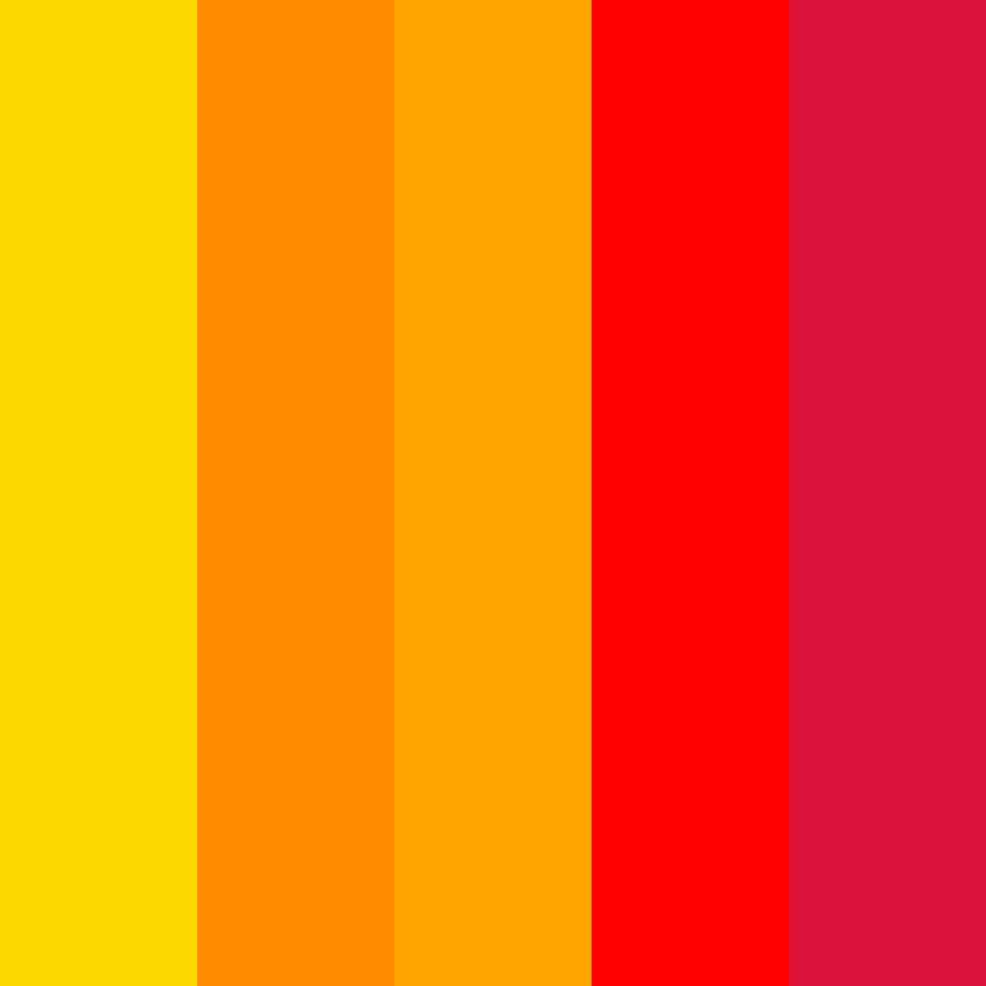 Sun Red Color Palettes - ColorMagic