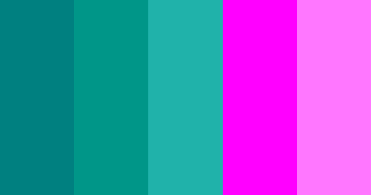 Teal Magenta Color Palettes - ColorMagic