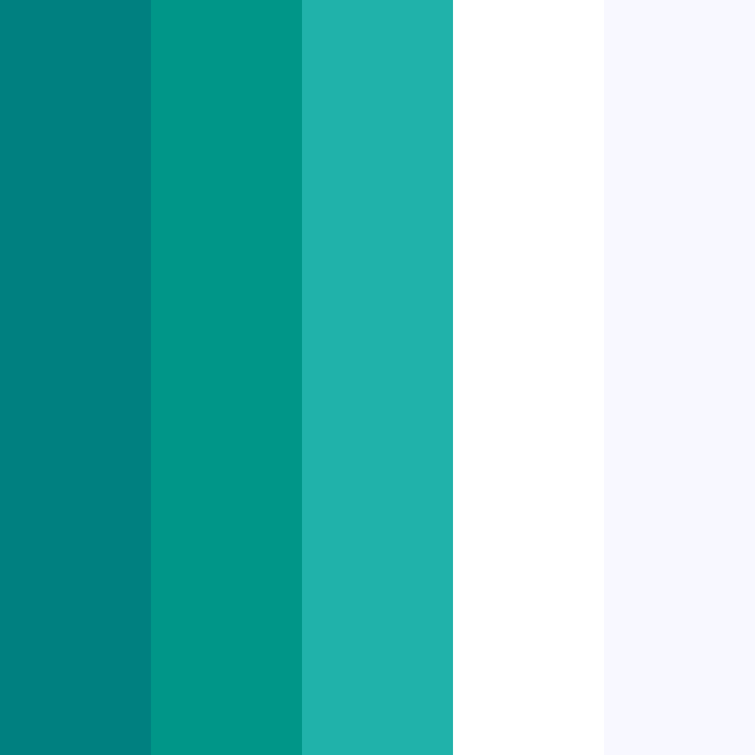 Teal White Color Palettes - ColorMagic