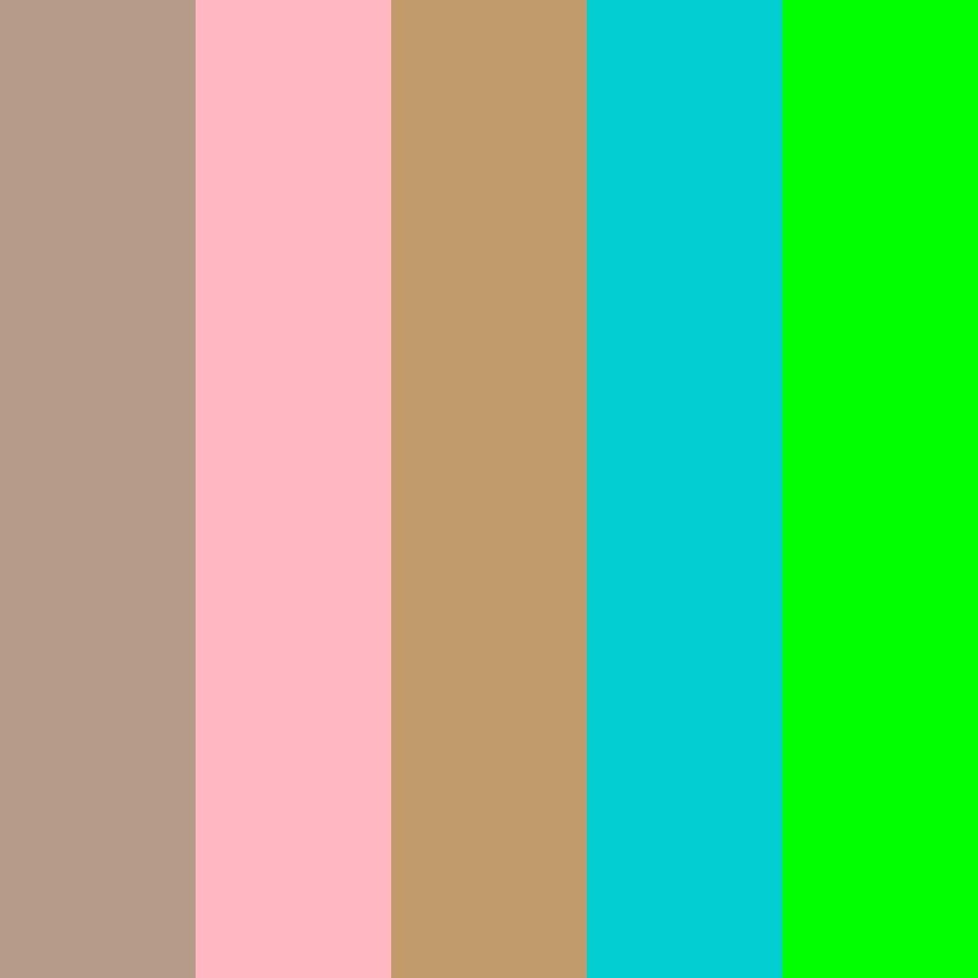 Vintage Spring Tan Aqua Rainbow Gold Color Palettes - ColorMagic