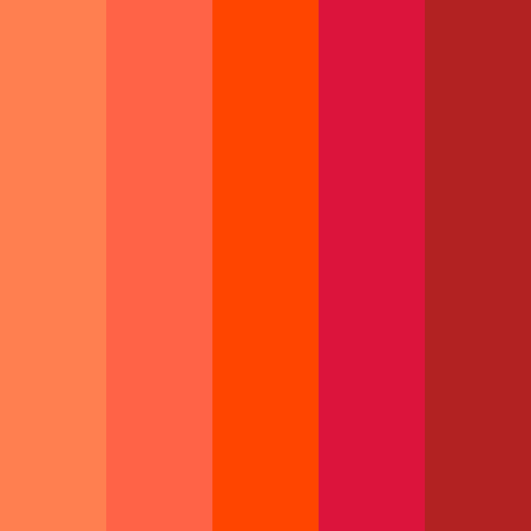 Warm Crimson Color Palettes - ColorMagic