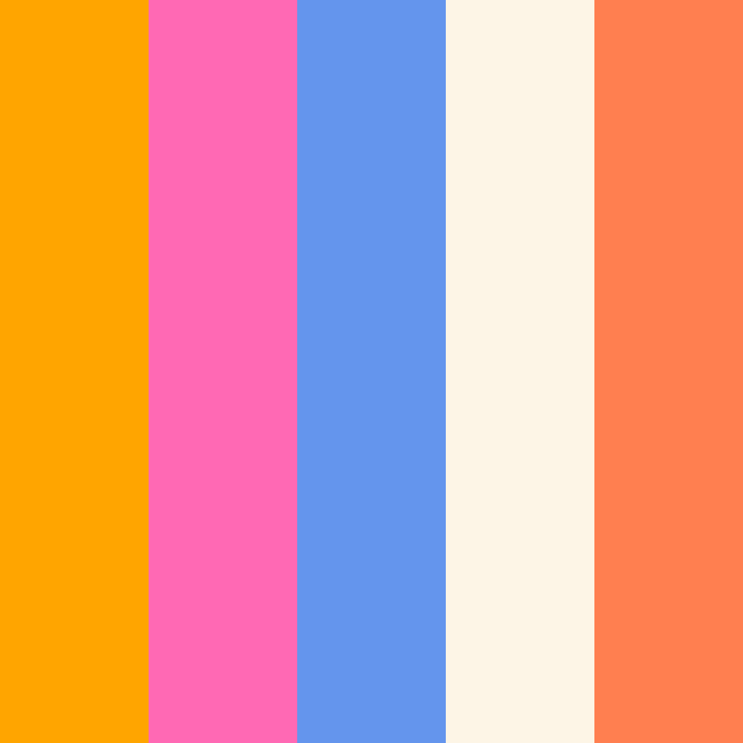 Yellow Aesthetic Cool Soft Orange Hazel Blue Color Palettes - ColorMagic