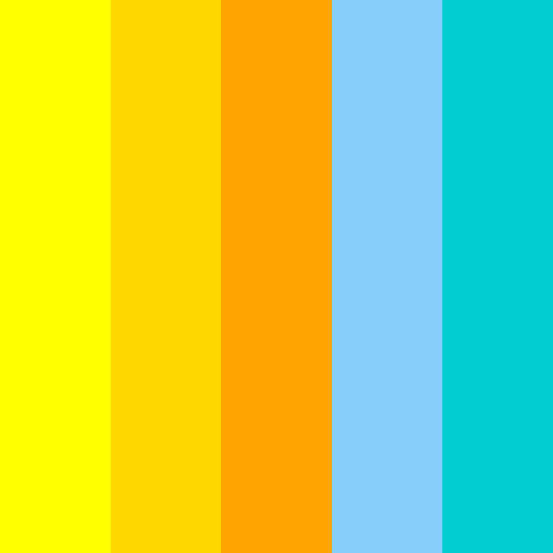 Yellow Beach Color Palettes - ColorMagic
