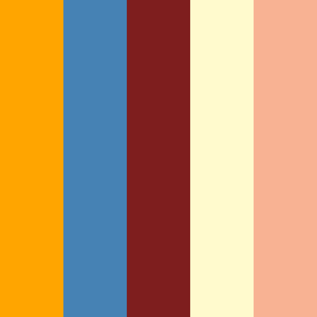 Yellow Space Auburn Light Apricot Autumn Color Palettes - ColorMagic